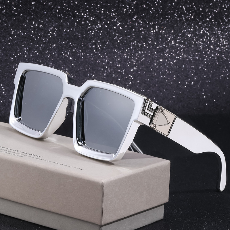 Wholesale Unisex Fashion Diamond Square Frame Sunglasses Wholesale Unisex Fashion Diamond Square Frame Sunglasses