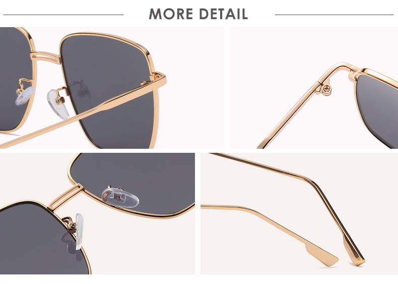 Wholesale Unisex Fashion Metal Frame Square Sunglasses Wholesale Unisex Fashion Metal Frame Square Sunglasses