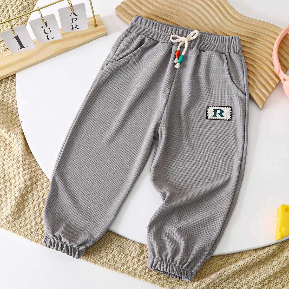 Wholesale Children Kids Baby Fashion Girls Boys Casual Basic Letter Pants