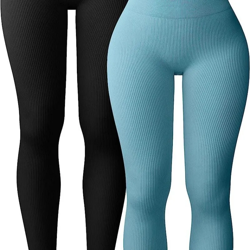 Wholesale Women Sports Yoga Tight High Waist Solid Color Leggings Pants