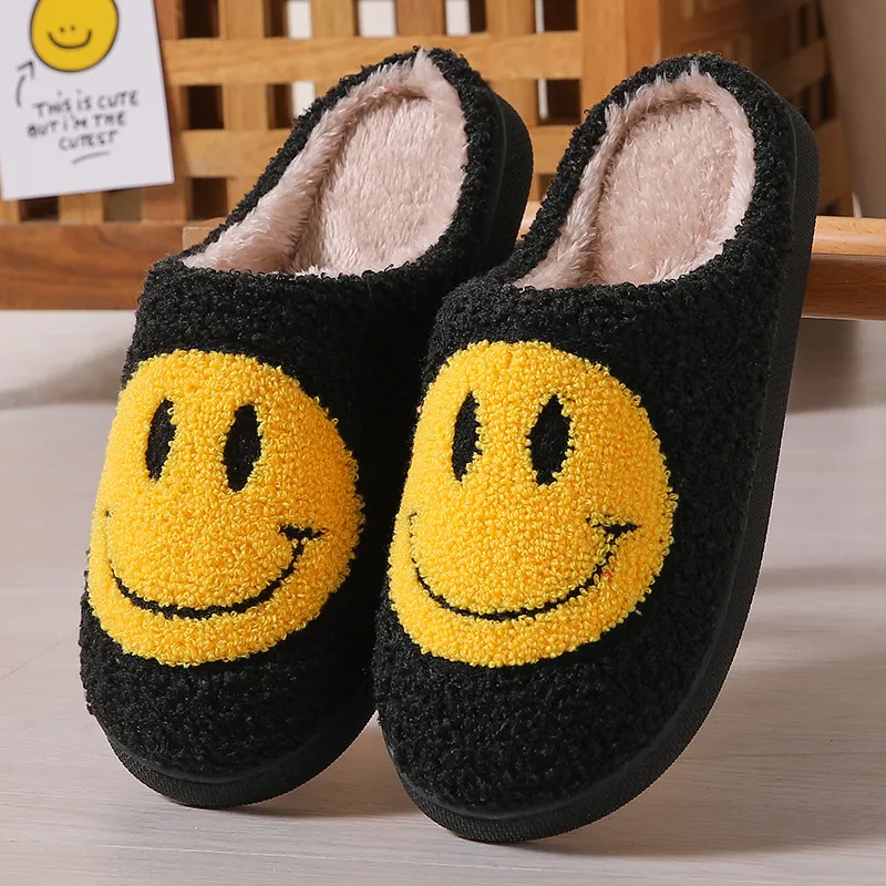 Wholesale Autumn Winter Women Plus Size Cartoon Cute Smiley Plush Home ...