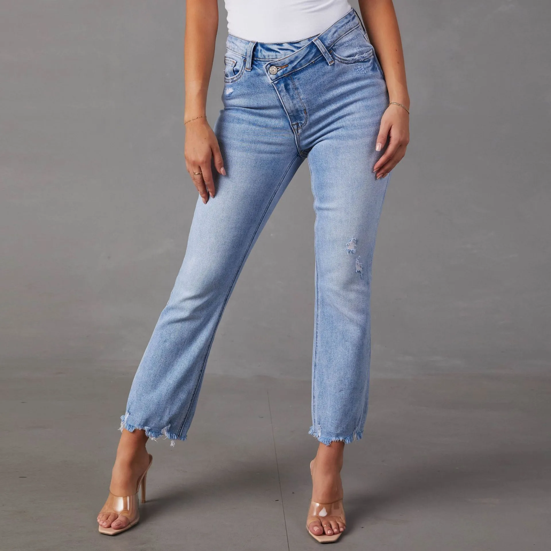 Wholesale Women'S Stretch Straight Jeans