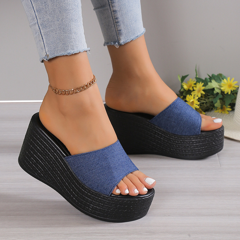Slippers with a wedge store
