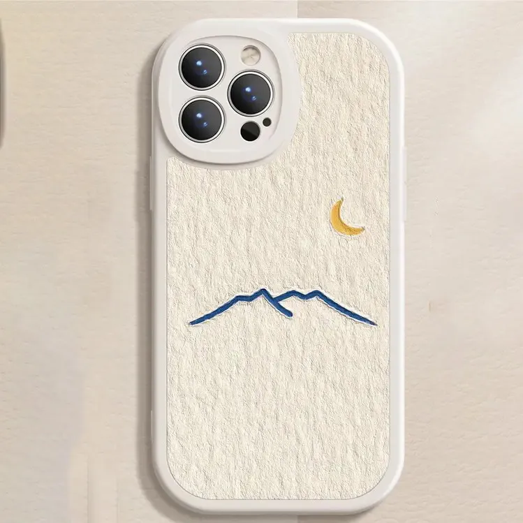 Wholesale Fashion Simple Sun Moon Printed Soft Iphone Case