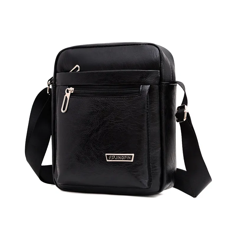 Wholesale Men Casual Versatile PU Crossbody Bag